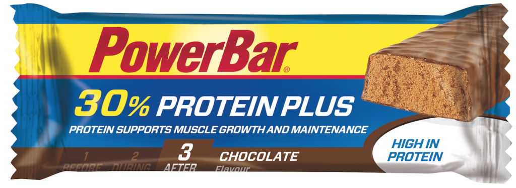 Actie PowerBar Protein Plus Bar - Chocolate - 55 gram (THT 31-05-2019 ...